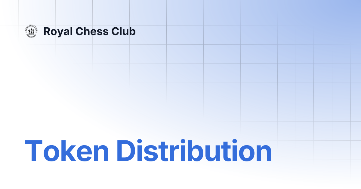 Token Distribution | Royal Chess Club